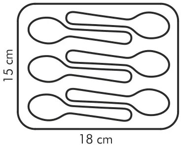 TESCOMA formičky na čokoládu DELÍCIA CHOCO, lžičky