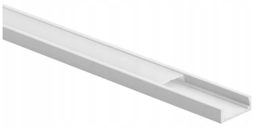 ECOLIGHT Přisazený LED profil bílý + mléčný kryt 1M