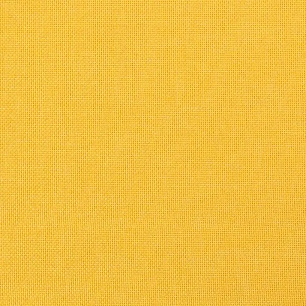 Relaxační křeslo hořčicově žluté textil 341401