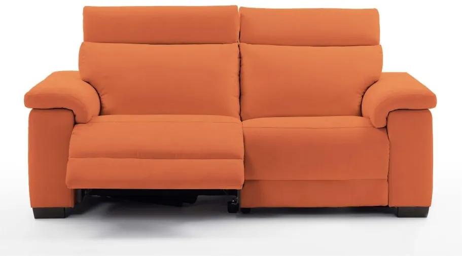 Pregio Italia sofa&relax Moderní polohovací sedačky DEKTRA Provedení: 3 místná 1 el. pol + roh + rohové ukončení, Vzorník látek: tekno fibra 31 bordeaux