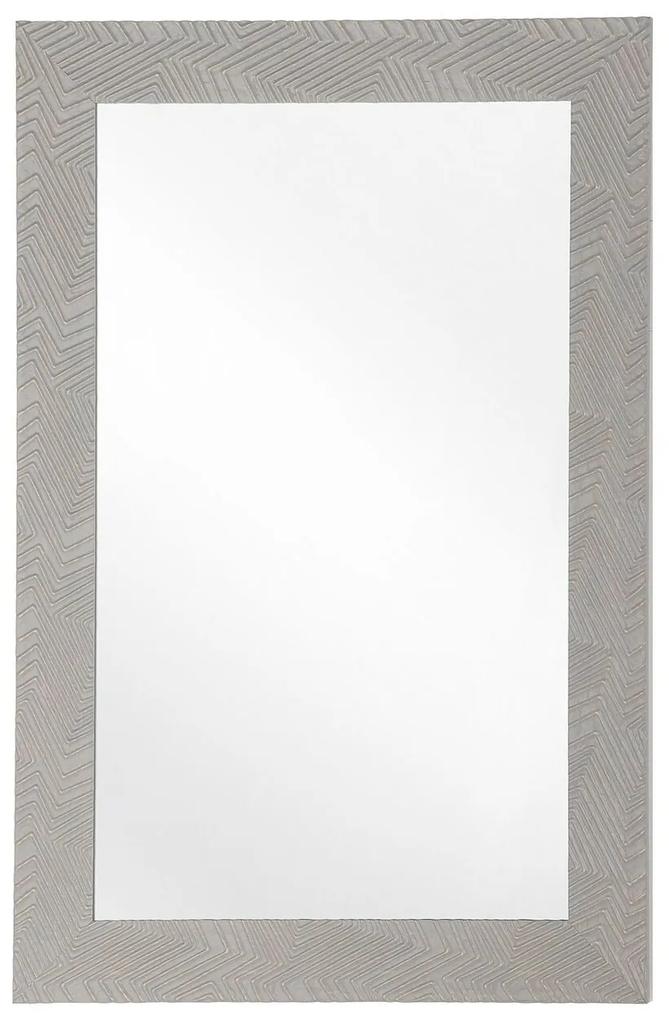 Nástěnné zrcadlo 60 x 91 cm šedé NEVEZ Beliani