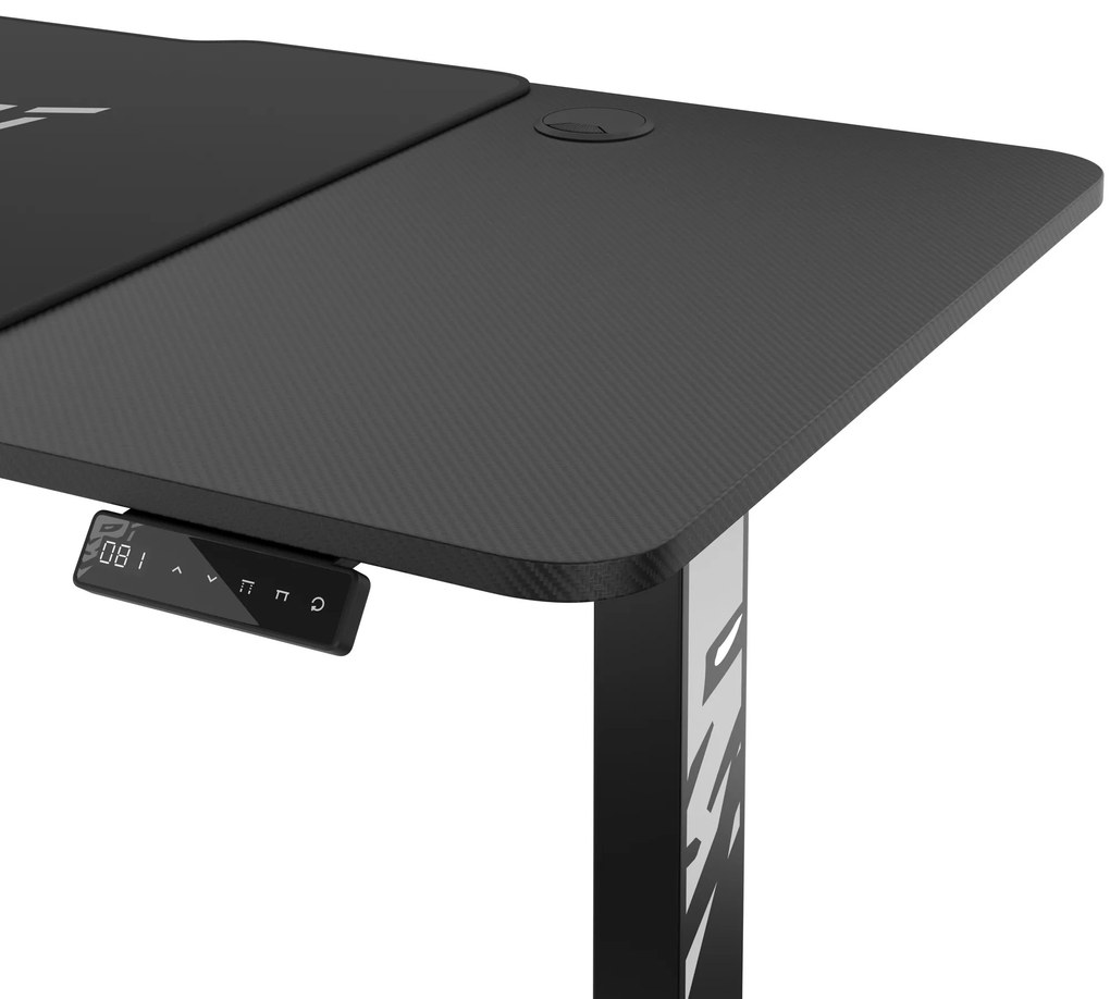 Elektricky výškově nastavitelný stůl 140 cm černý: Diablo X-Tensio 1400