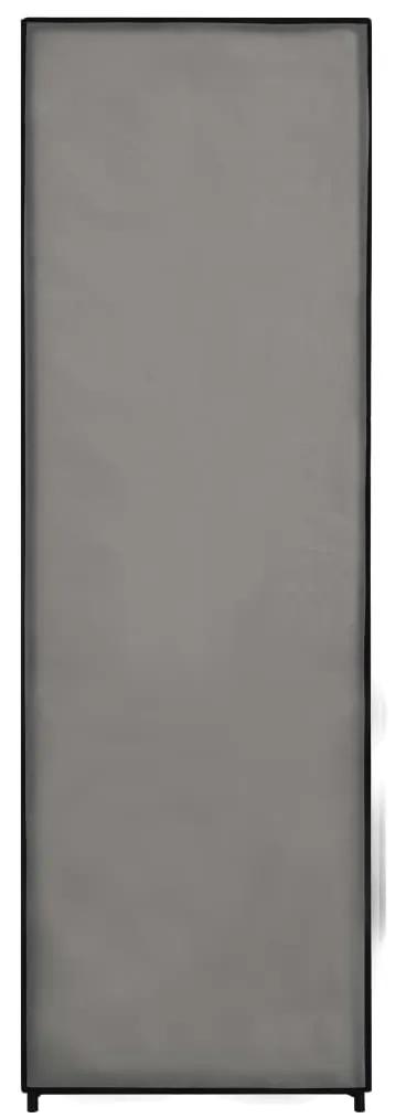 Šatní skříň šedá 87 x 49 x 159 cm textil - Default Title