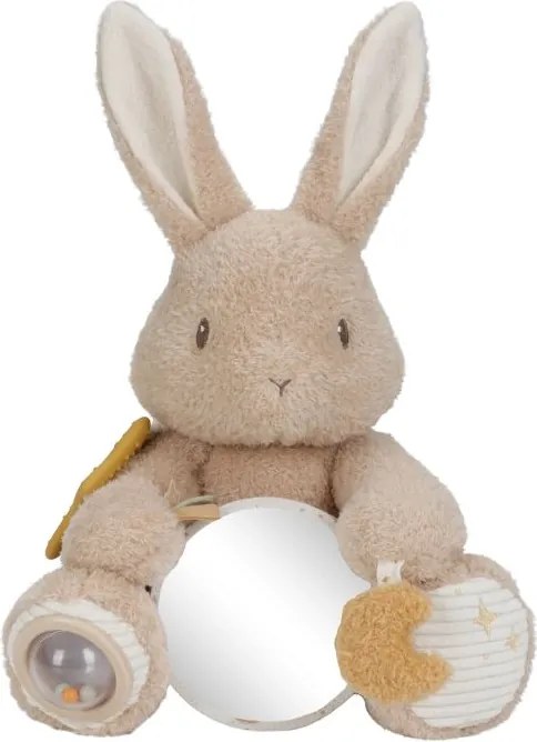 Little Dutch Králíček plyšový s aktivitami Newborn Naturals