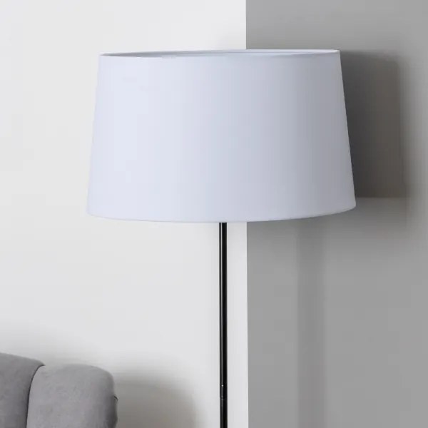 Brilagi - LED Stojací lampa CERIA 1xE27/40W/230V pr. 45 cm bílá/černá