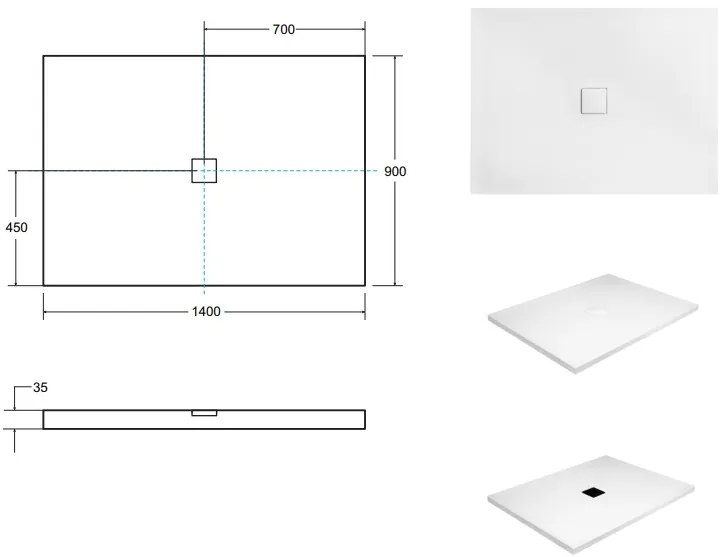 NOX ULTRASLIM sprchová vanička Rozměr vaničky: 100x80cm