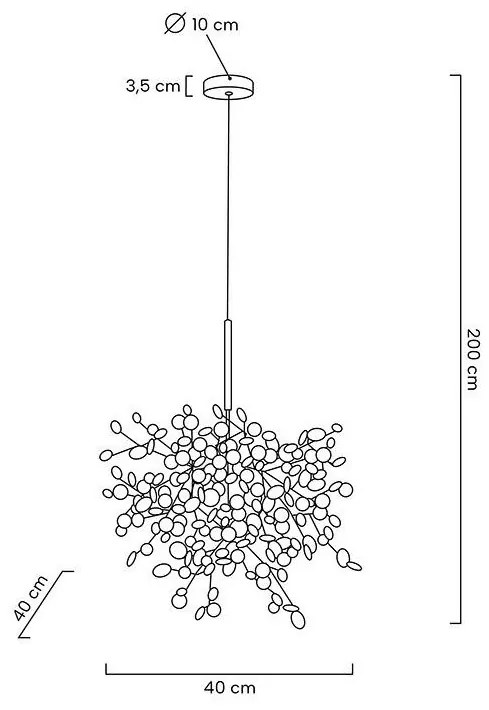 Designové závěsné svítidlo Monete Single Barva: Chrom