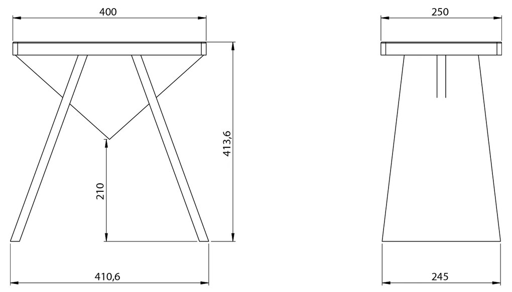 Sapho Astyle koupelnová stolička 40 x 41 x 25 cm masiv přírodní dub AS410