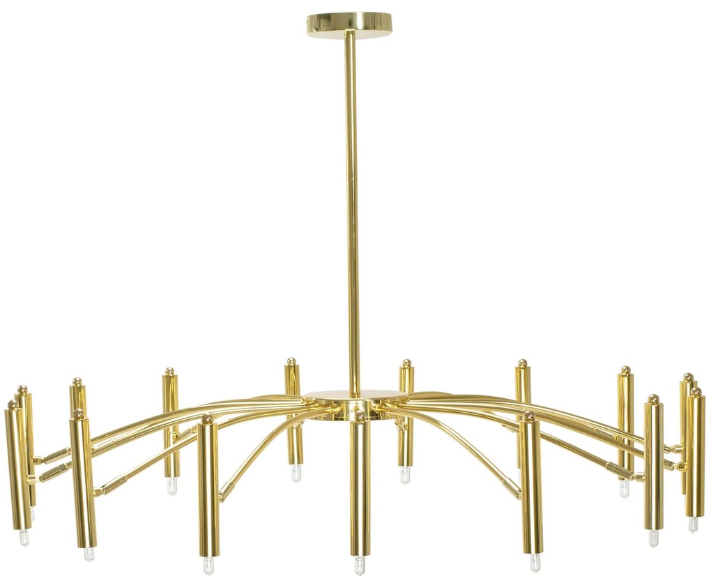 Toolight, stropní lampa 15xG9 APP1197-15CP, zlatá, OSW-01406