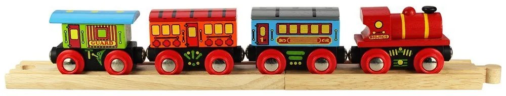 Bigjigs Rail Osobní vlak + 2 koleje