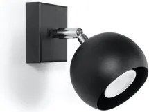 Nástěnné bodové svítidlo SOLLUX Oculare GU10 1x40W bez zdroje SL.0443 černá