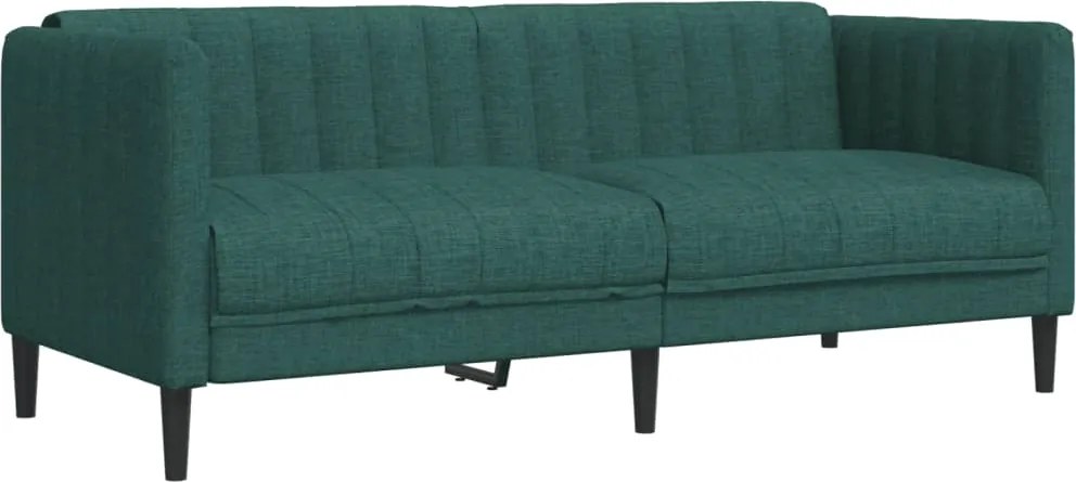2dílná sedací souprava tmavě zelená textil 3209242