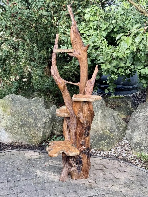 Škrabadlo pro kočky nebo stojan na květiny, Teak 209 cm 185 - 220 cm