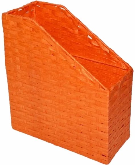 Košíkárna Koš na noviny - šanon, oranžový, 28 x 31 cm