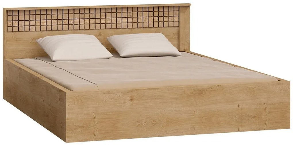 Casarredo - Komfort nábytek Postel NATURAL N17, 160x200, s úložným prostorem,  ribbeck/kostka