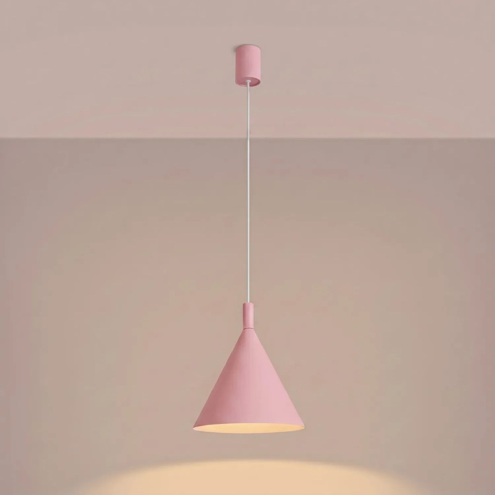 Sollux Lighting Závěsné svítidlo NOX 25 růžové