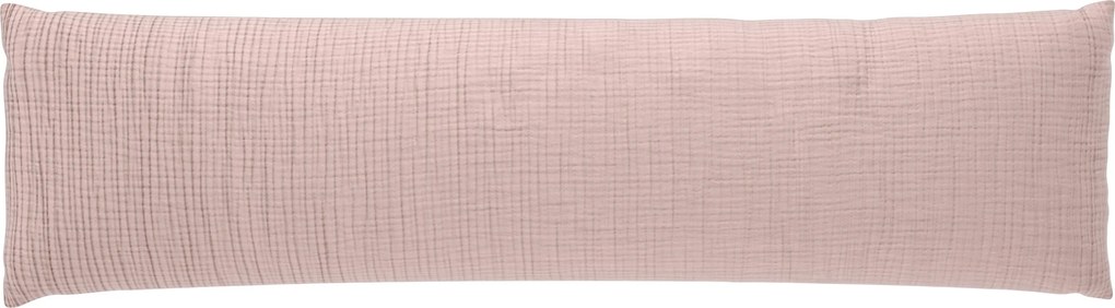 Livarno® Mušelínový potah na polštář pro spánek na boku, 40 x 145 cm (světle růžová)