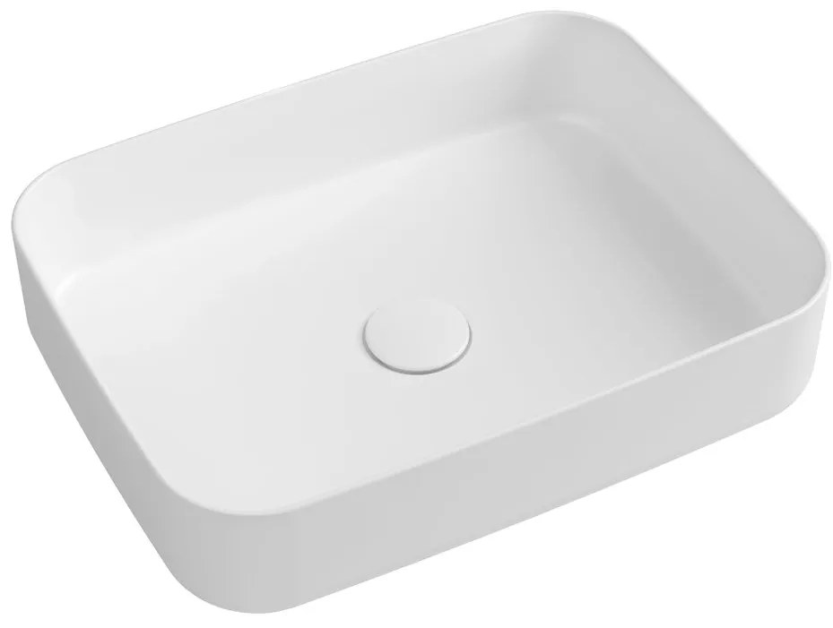 Isvea Sapho INFINITY RECTANGLE umyvadlo 50 x 36 cm, na desku, bílá 10NF65050