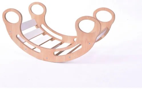 Multifunční houpačka Montessori bílá/javor