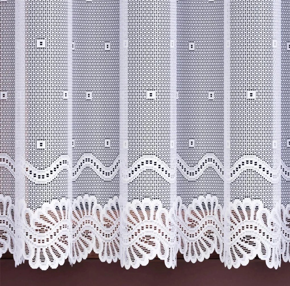 Forbyt, Hotová záclona nebo balkonový komplet, Aurelia, bílá 220 x 120 cm