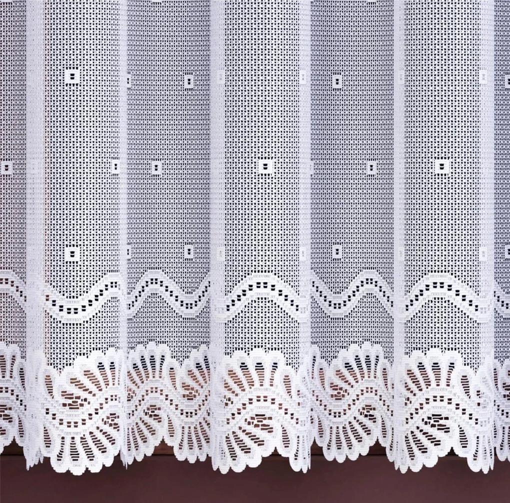 Forbyt, Hotová záclona nebo balkonový komplet, Aurelia, bílá 300 x 140 cm