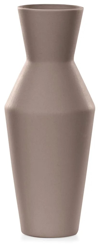 AmeliaHome Keramická váza Giara cappuccino, velikost 10x10x24