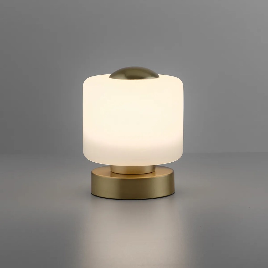Stolní lampa mosazná vč. LED 3-stupňový stmívač s dotykovým ovládáním - Mirko