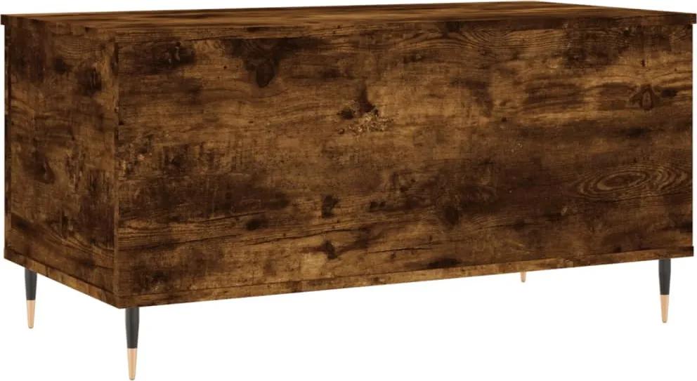 vidaXL Konferenční stolek 90 x 44,5 x 45 cm kompozitní dřevo [830969] Barva: bílá s vysokým leskem