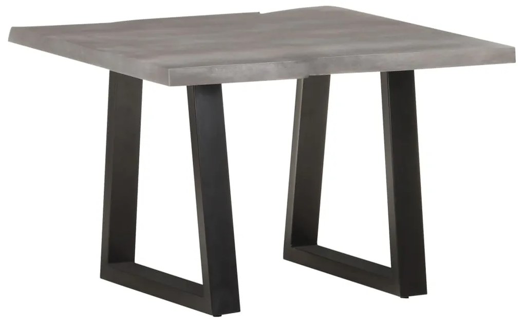 Konferenční stolek s živou hranou 60x60x40 cm masivní akácie - Default Title