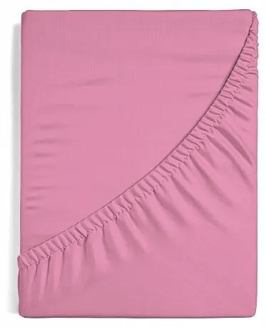Matějovský napínací prostěradlo jersey Světle růžové na matraci: 100 x 220 cm