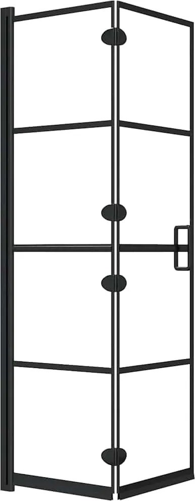 Skládací sprchový kout ESG 80 x 140 cm černý 150743