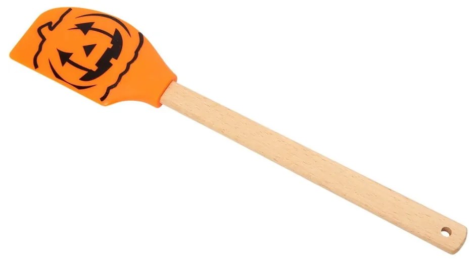 Silikonová stěrka s dřevěnou rukojetí Dexam Pumpkin