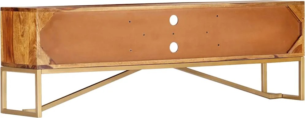 TV stolek 140 x 30 x 45 cm masivní akáciové dřevo 247998