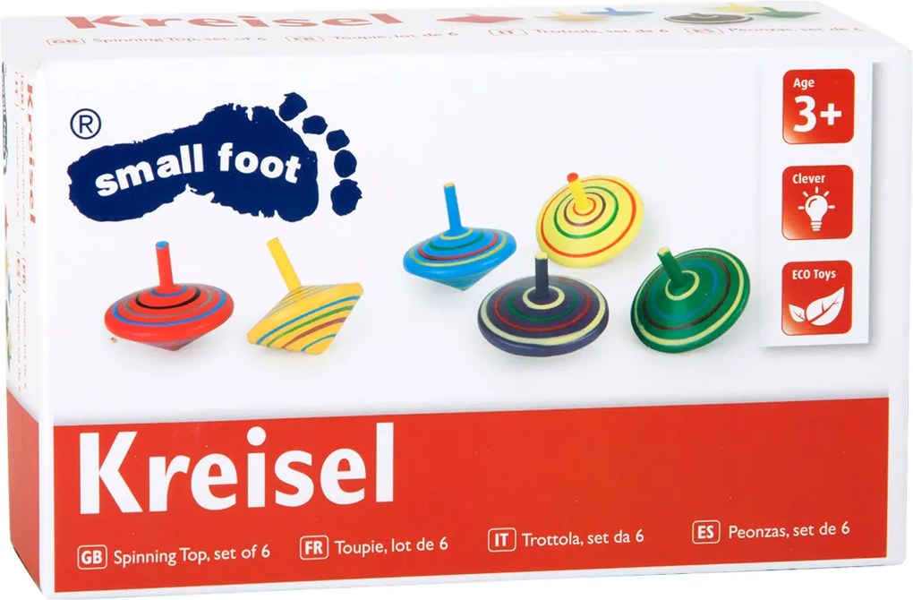 small foot Sada dřevěná káča 6 ks
