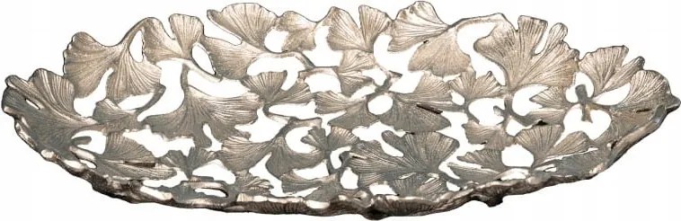 Gingko mísa stříbrná 40x26 cm Invicta