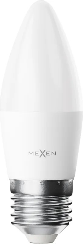 Mexen Nova, LED žárovka E27, C37, 5W, Teplá - 3000K, 525 lm - L102-E27-0530-01