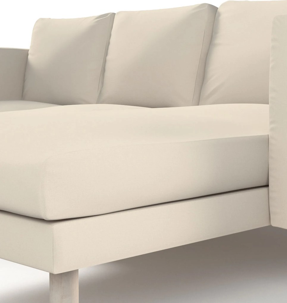 Potah na pohovku IKEA Norsborg 3-místná se šezlongem barva béžová látka pletený vzor