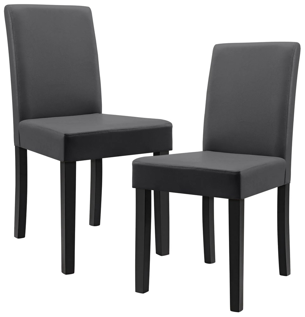 [en.casa] Jídelní židle 2 x HTMY-9703 tmavě šedé