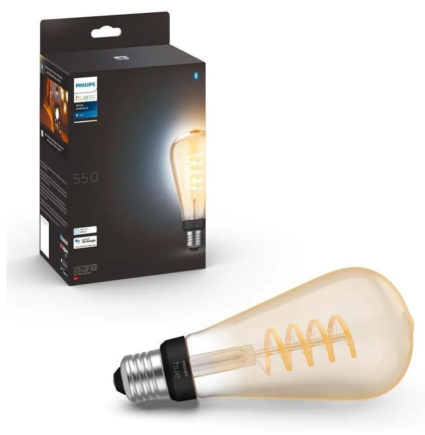 Philips LED Stmívatelná žárovka Philips Hue WHITE AMBIANCE ST72 E27/7W/230V 2200-4500K P4642