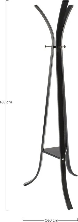 Černý ocelový věšák 60x180 cm Triomphe – Bizzotto