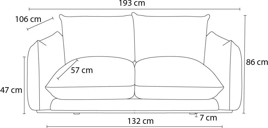 Světle zelená pohovka 193 cm Ernest – Bobochic Paris