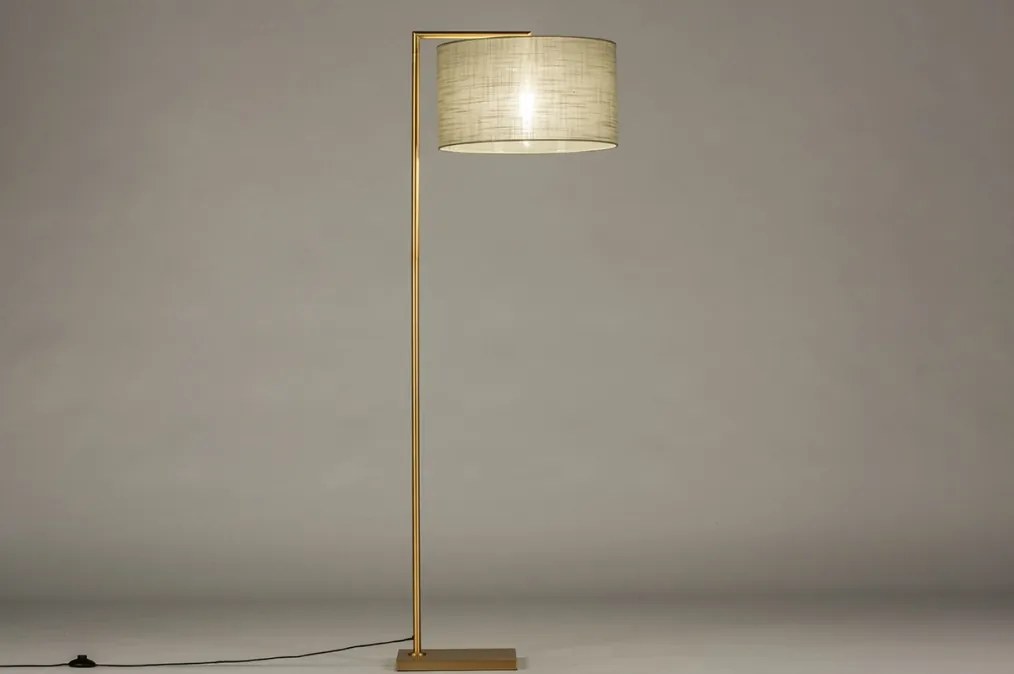 Stojací designová lampa Pallas Gold and Taupe
