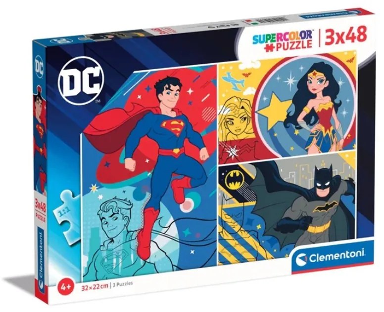 252725 Dětské puzzle - DC comics - 3x48ks