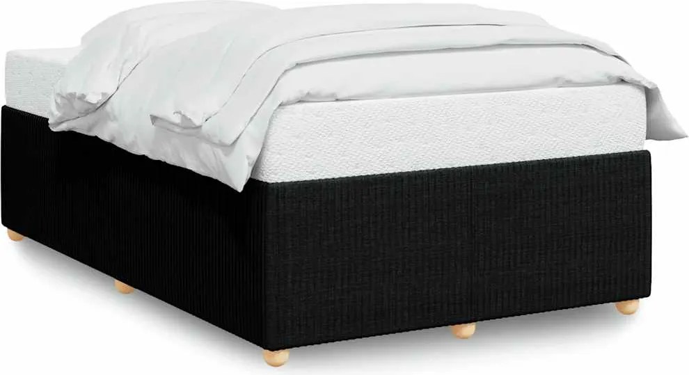 Rám postele bez matrace černý 120 x 200 cm textil 3284930