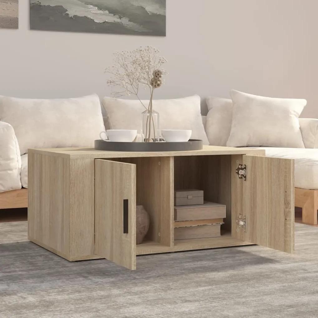 Konferenční stolek dub sonoma 80 x 50 x 36 cm kompozitní dřevo - Default Title