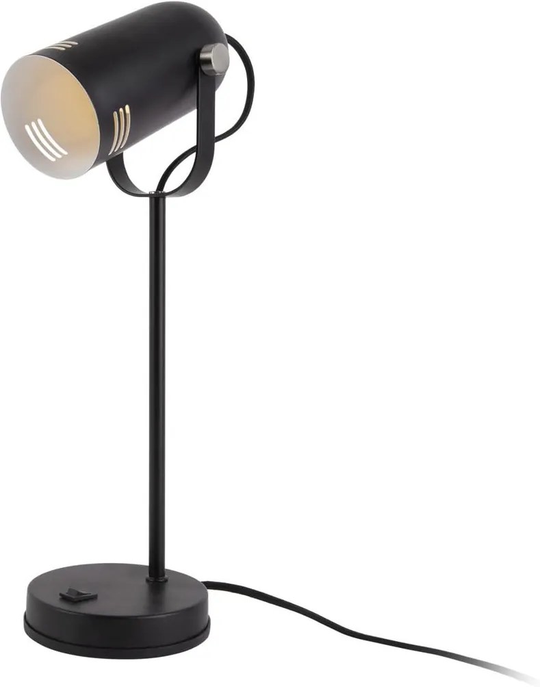 LEITMOTIV Stolní lampa Husk černá ∅ 12,5 × 46 cm