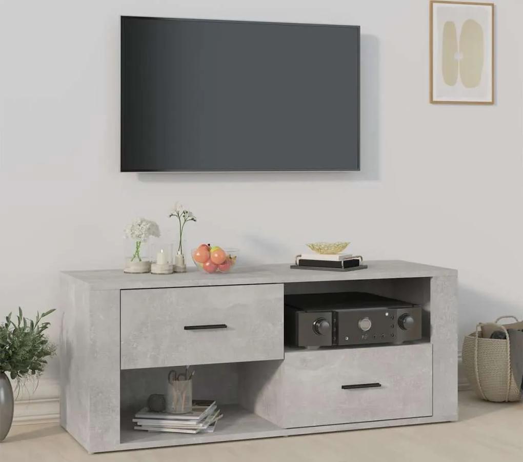 vidaXL TV skříňka 100 x 35 x 40 cm kompozitní dřevo [823106] Barva: Černá