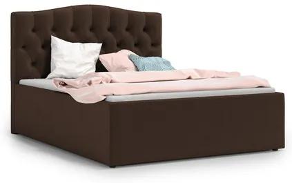 Čalouněná postel RIVA 180x200 cm Hnědá