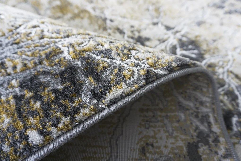Berfin Dywany, Kusový koberec Zara 9630 Yellow Grey, 140x190, žlutá, kancelář