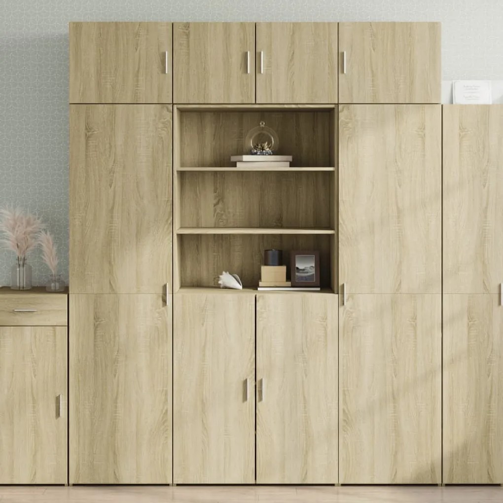 Úzká úložná dub sonoma 80x42,5x225 cm kompozitní dřevo 3281345